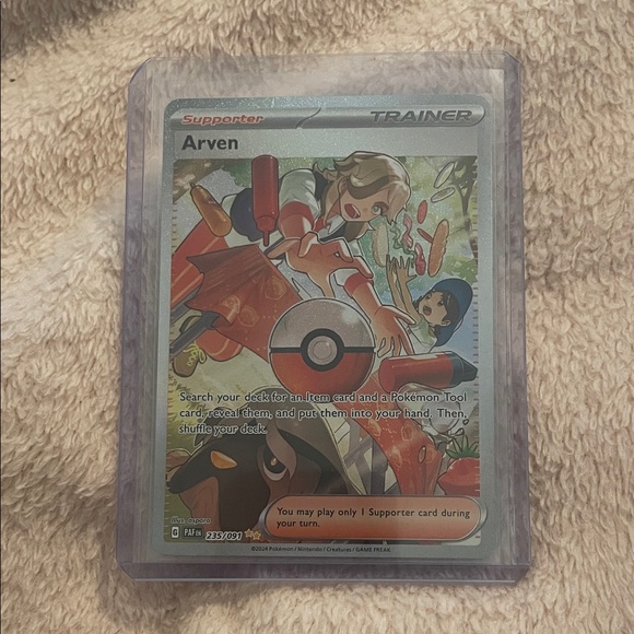 Pokemon | Toys | Pokemon Tcg Trainer Arven Supporter Card Holo Full Art ...